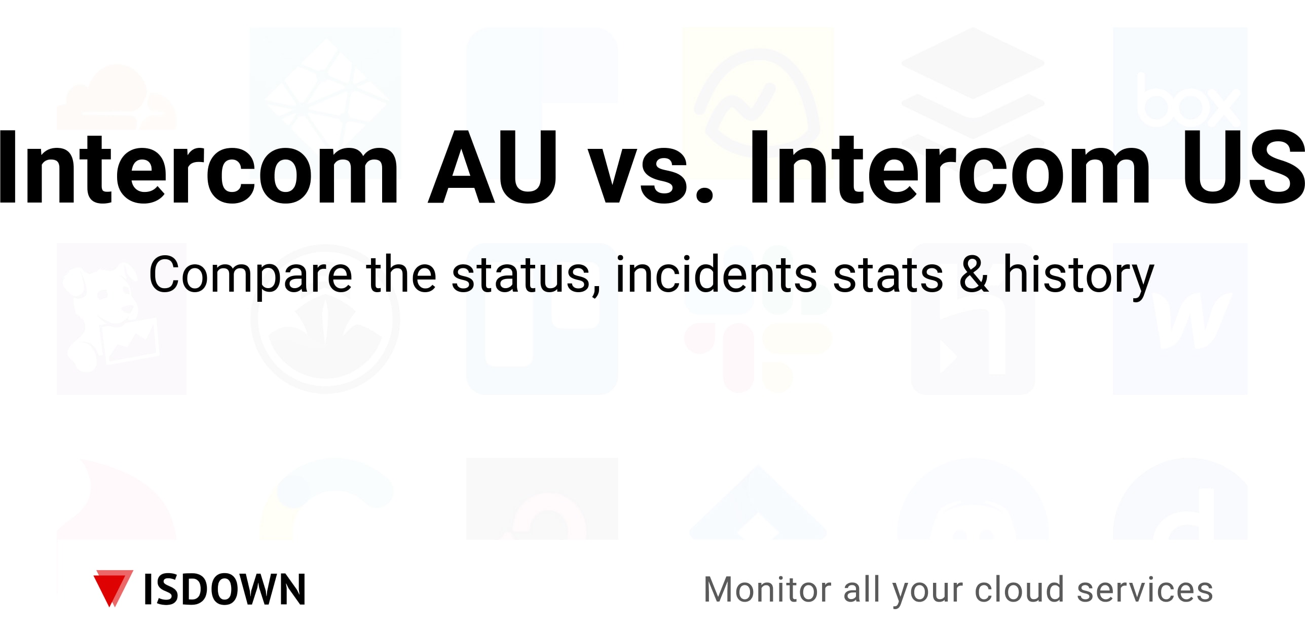 Intercom AU vs. Intercom US | Compare the statuses history